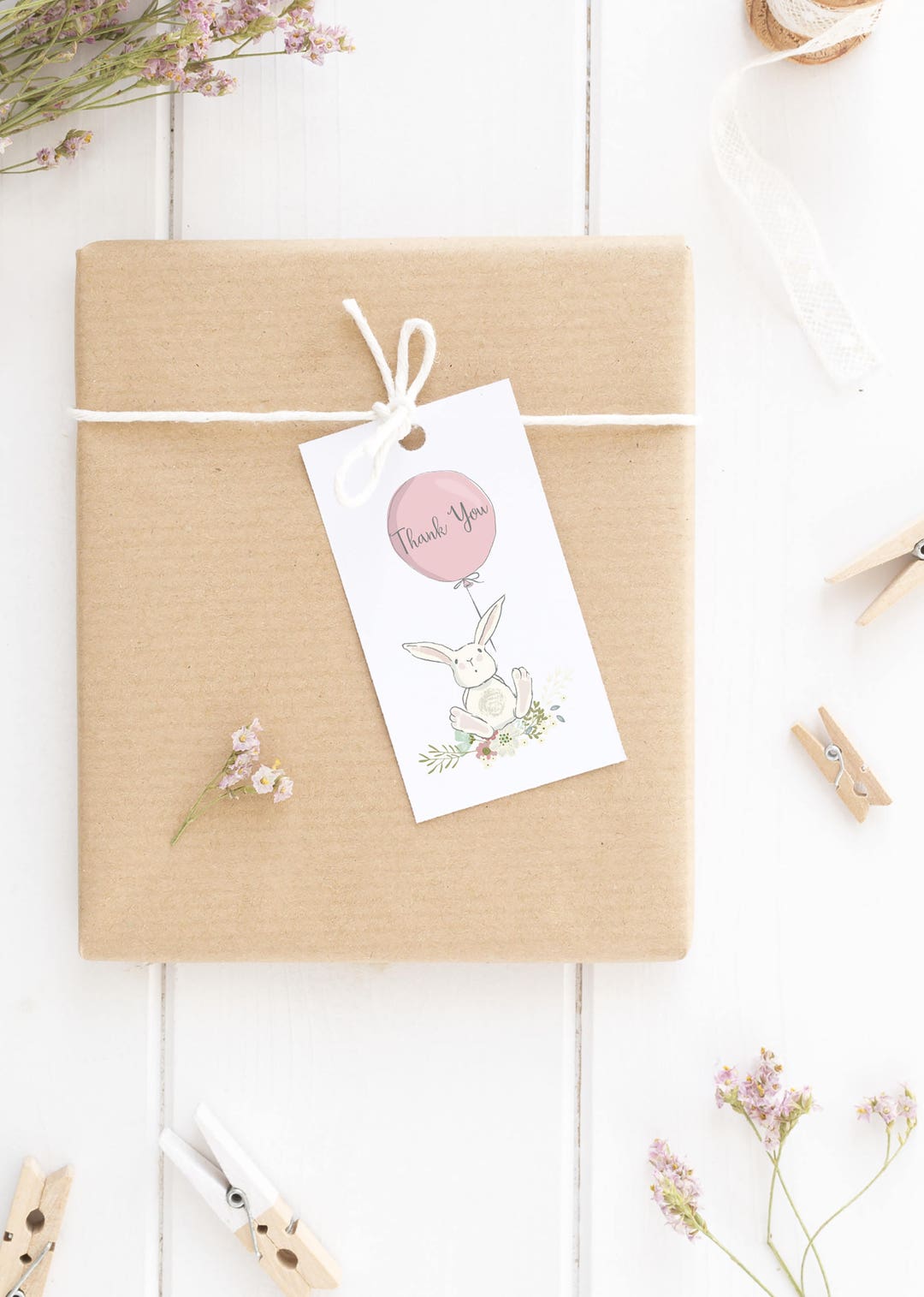 Gift Tag Printable. Party Favor Tag. Bunny Party. Bunny Birthday. Bunny ...