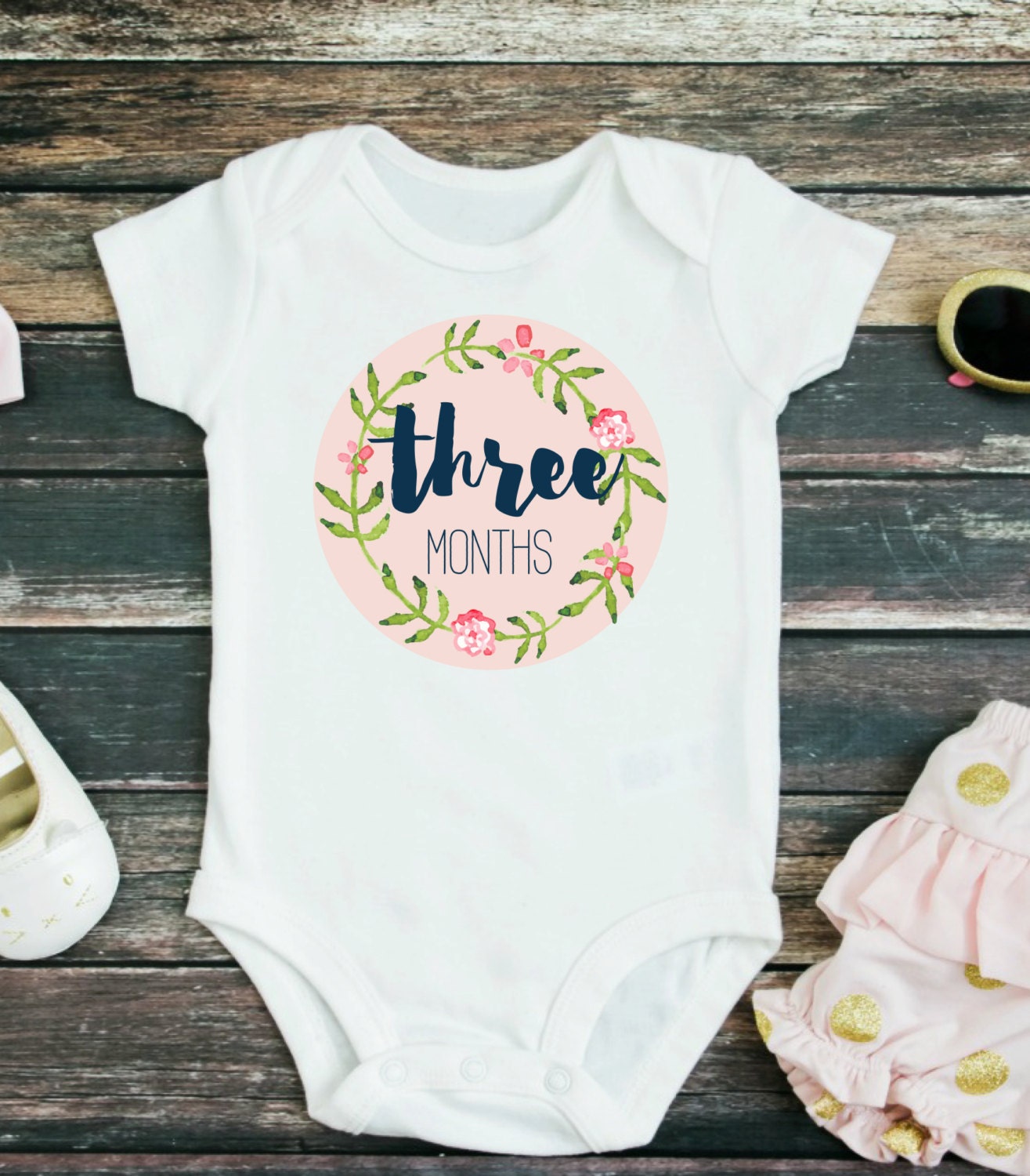 Printable.baby Milestone Stickers. Baby Monthly Stickers Diy. - Etsy