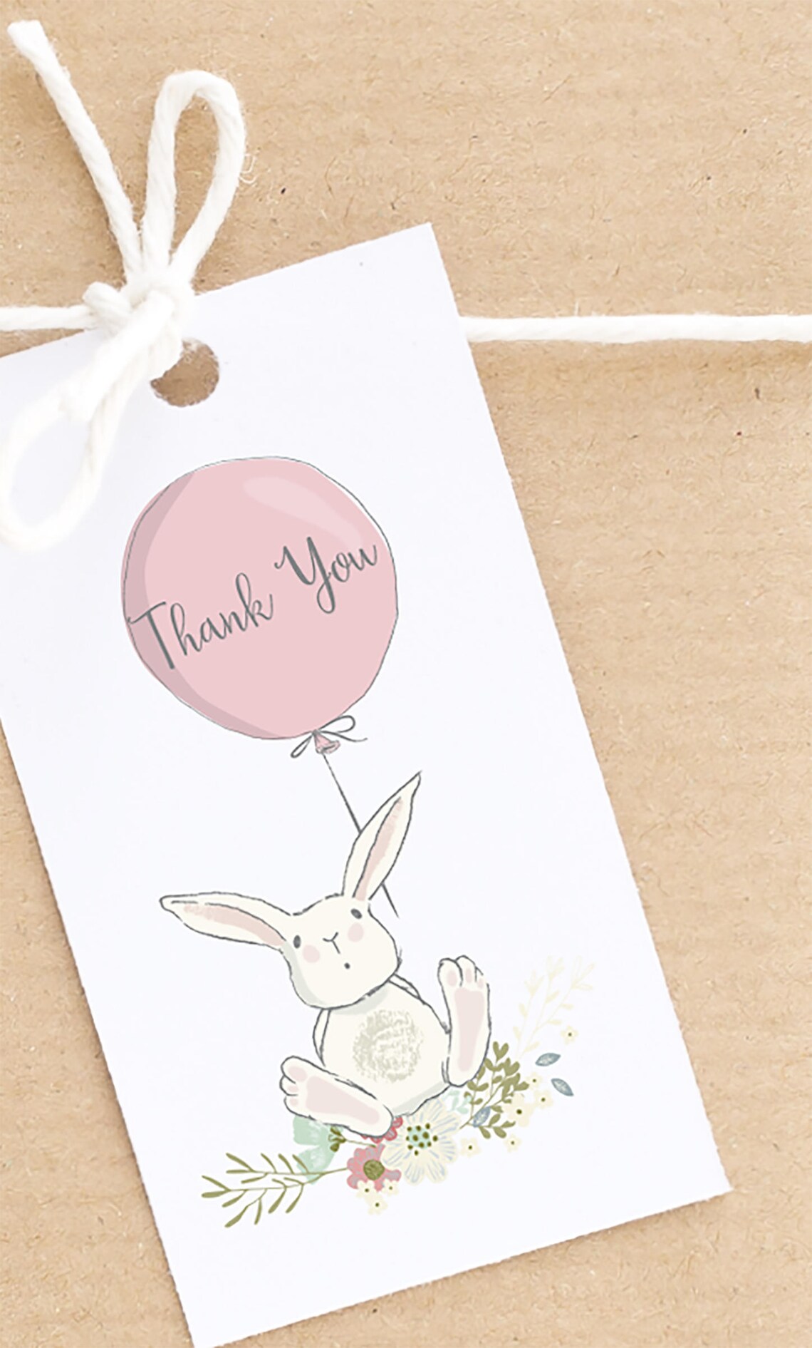 Gift Tag Printable. Party Favor Tag. Bunny Party. Bunny Birthday. Bunny ...