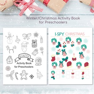 DIGITAL DOWNLOAD Printable Christmas Activity Book for Preschooler - Etsy