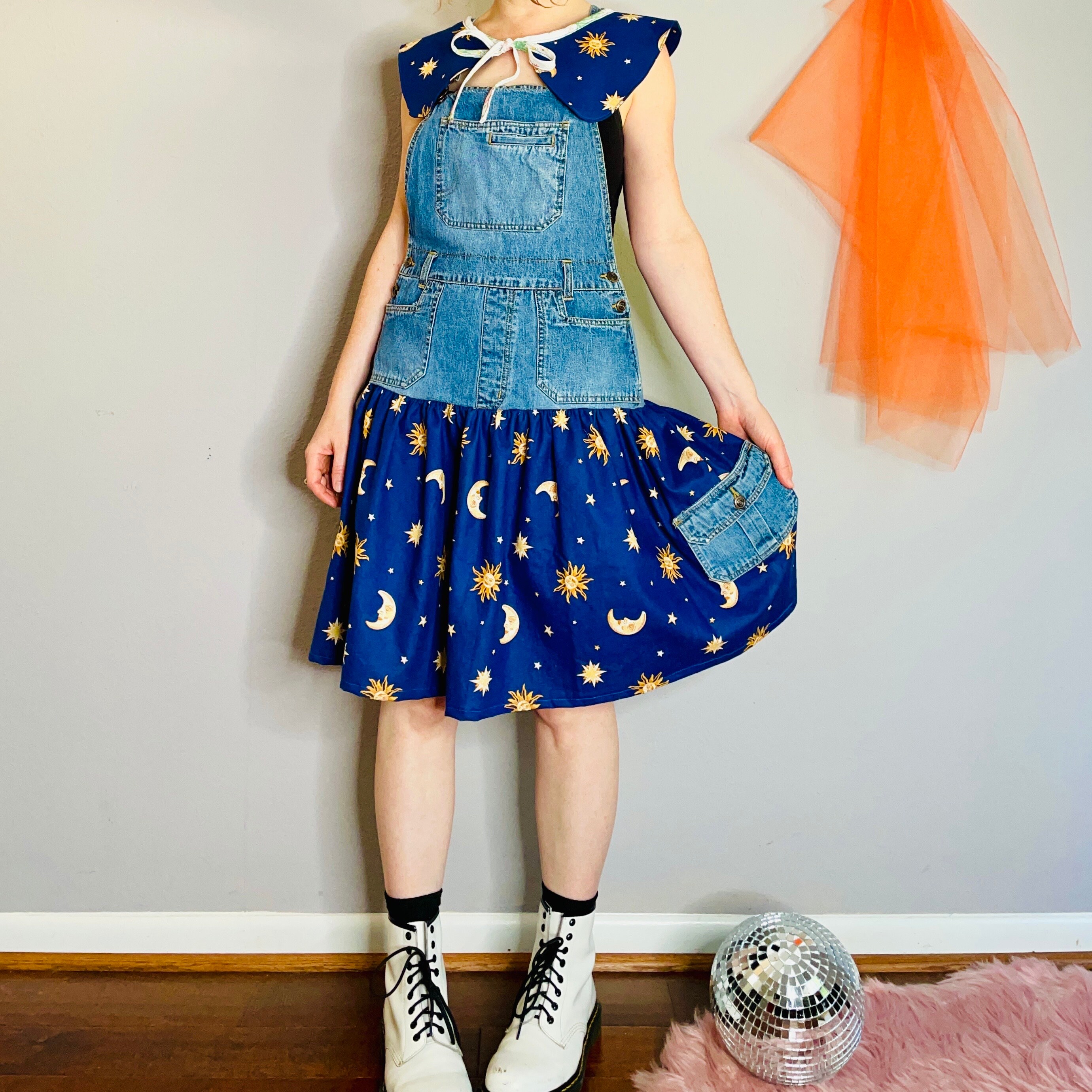 Celestial Overalls and Collar - Etsy