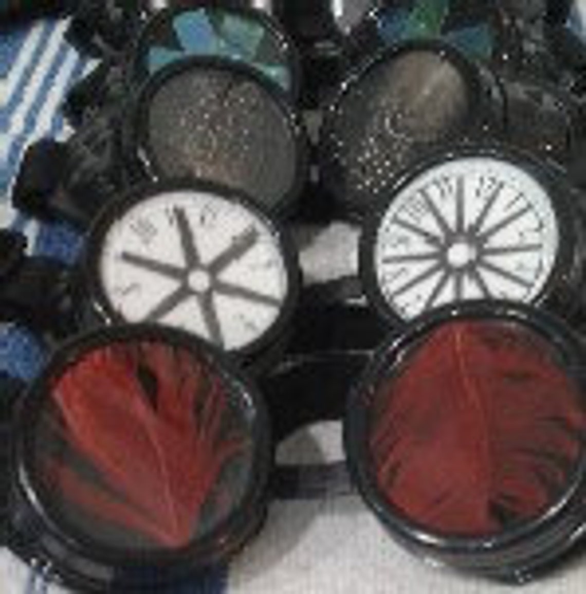 BLACK Steam Punk Goggles Hand Customised FREE UK Delivery - Etsy