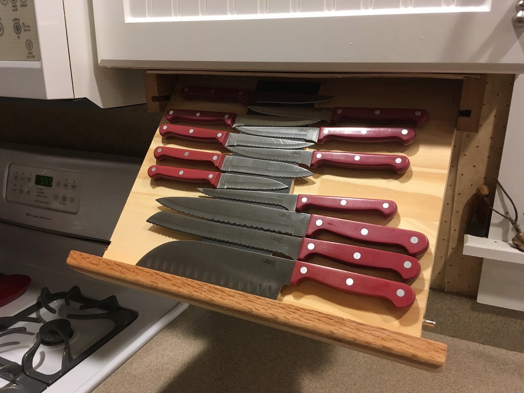 Under Cabinet Knife Holder - Etsy