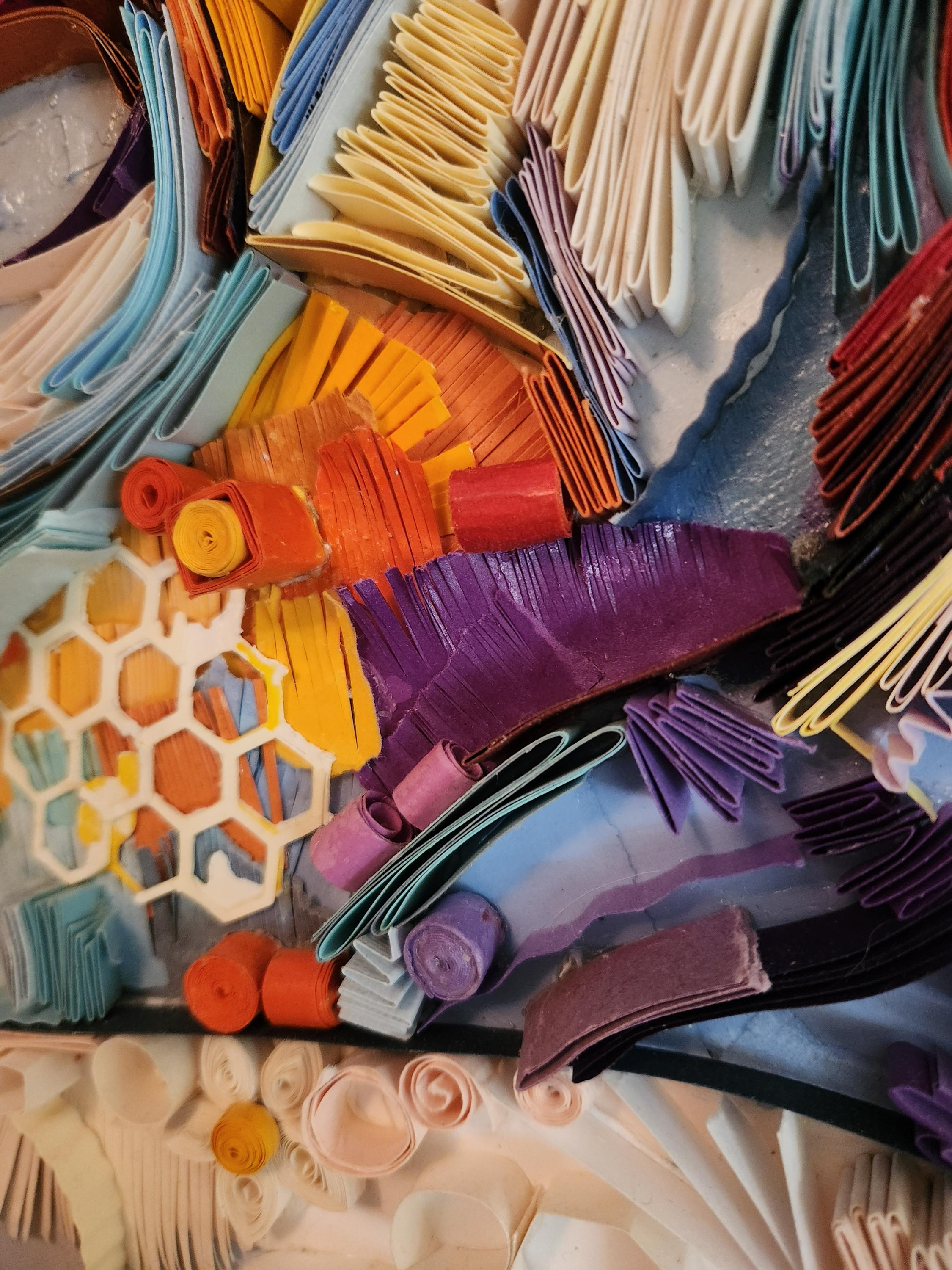 Floral Harmony Quilled Paper Portait, Quilled Flower, Woman Portrait ...