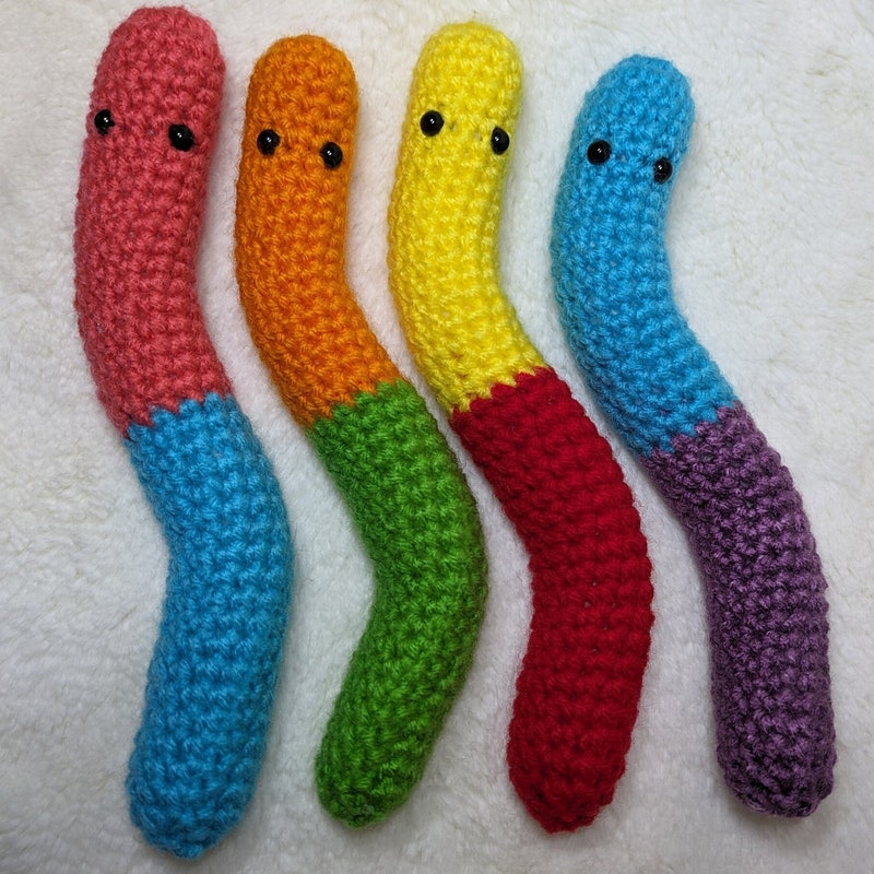Worm Plush - Etsy