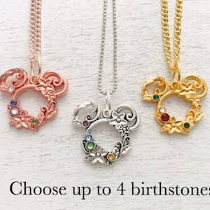 Mother Birthstone Necklace Mother s Necklace Disney Birthstone Grandma Necklace DCP DVC Passholder Mother s Day Gift Mom Christmas Etsy
