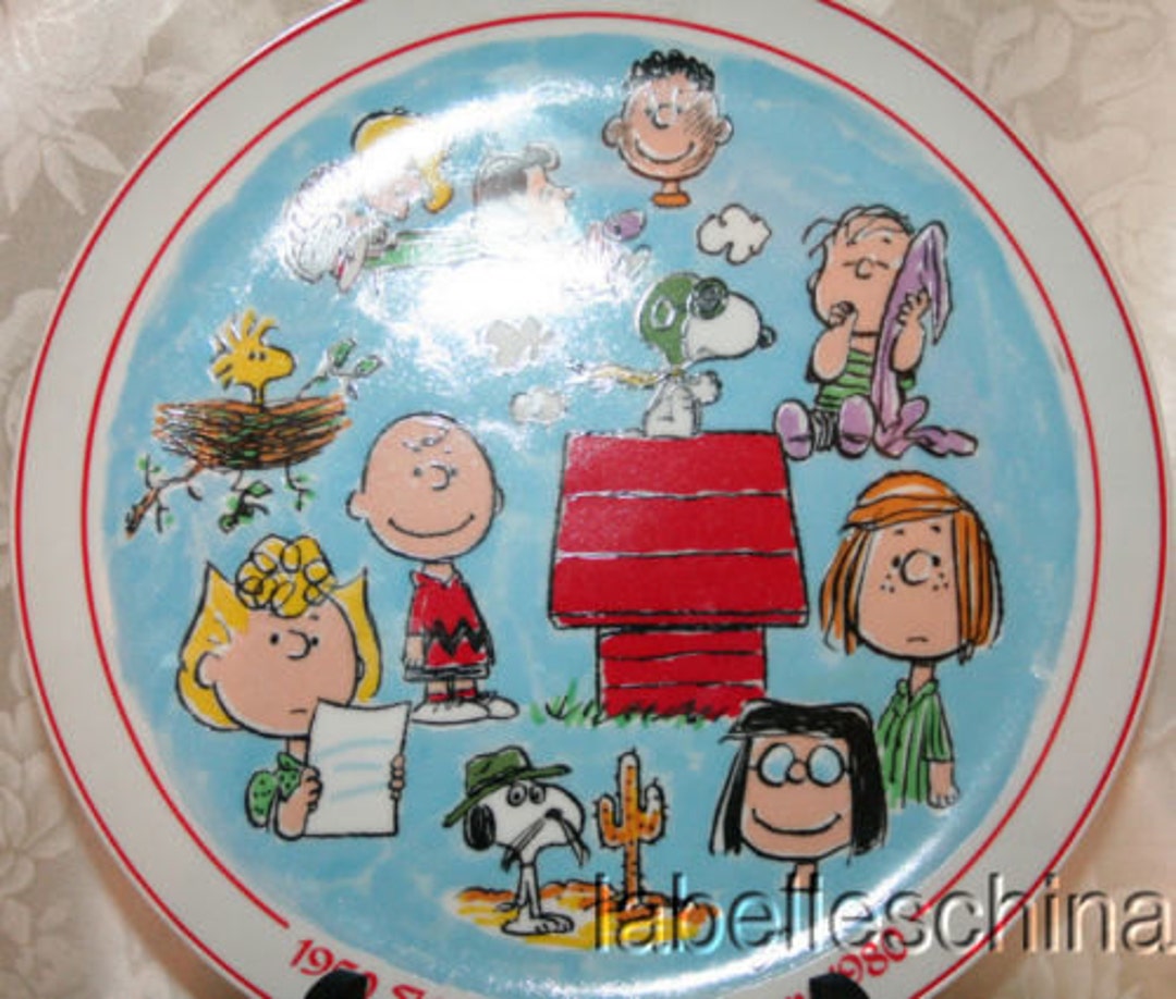 Peanuts Shultz 30th Anniversary Collector Plate Schmid 10 - Etsy