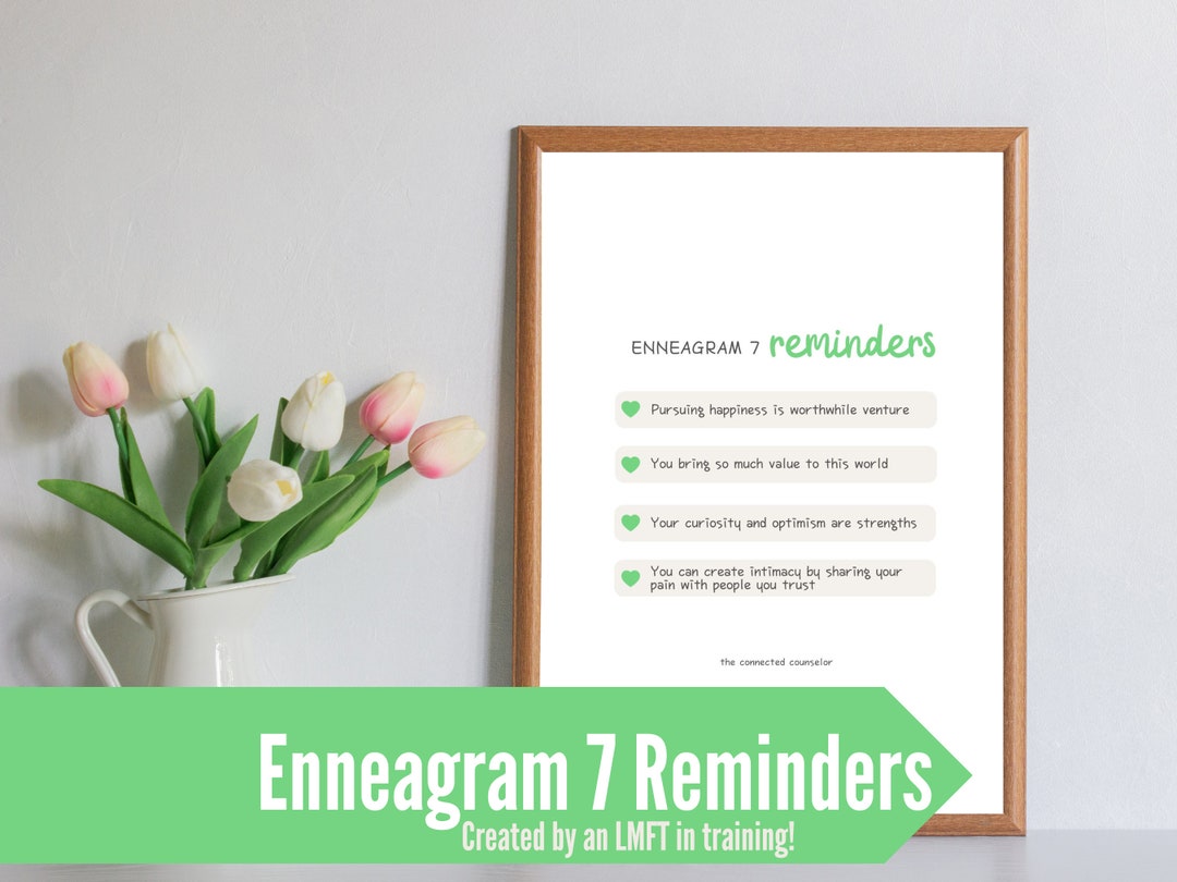 Enneagram 7 Enneagram Therapy Office Decor CBT DBT - Etsy Enneagram 7 Enneagram Therapy Office Decor CBT DBT - Etsy