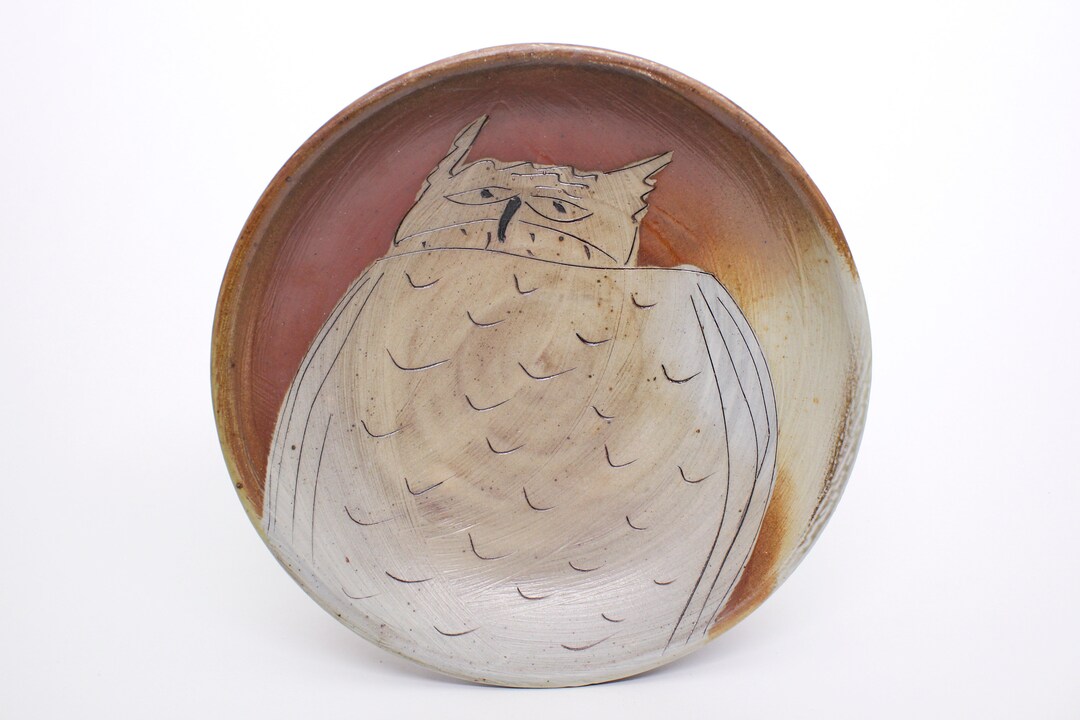 Horned Owl Platter MK470 - Etsy