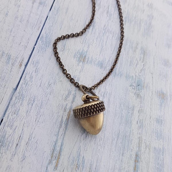 Acorn Locket - Etsy