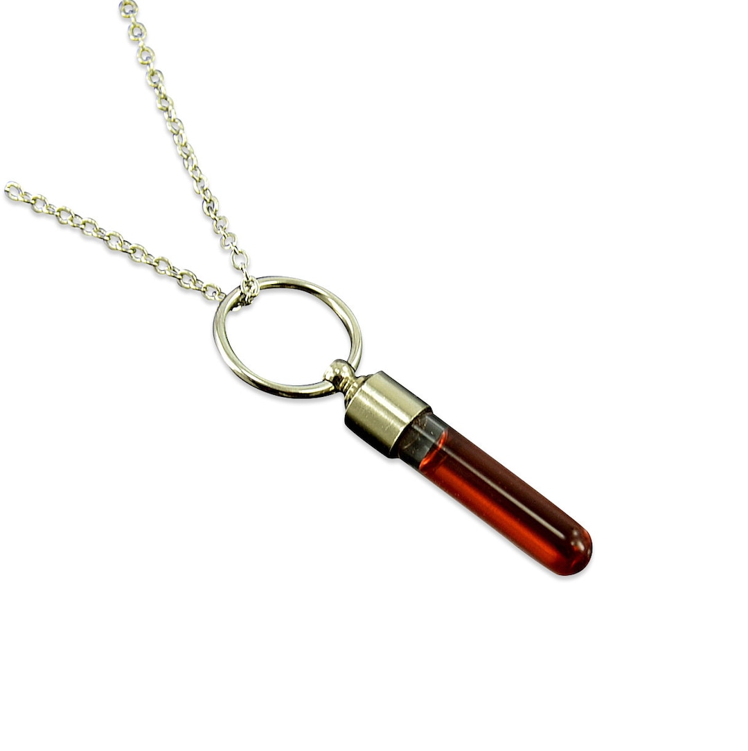 Minature Test Tube Glass Necklace Perfume Necklace Poison Necklace ...