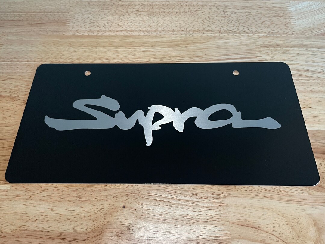 MKIV Supra Metal Track Plate Thick Black Aluminum License Tag - Etsy