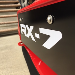 RX-7 Black or Carbon Fiber License Plate: JDM Mazda FD3S 99 Spec Bumper ...