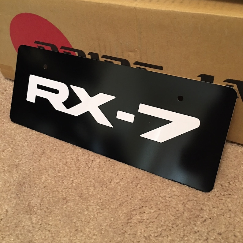 RX-7 Black or Carbon Fiber License Plate: JDM Mazda FD3S 99 Spec Bumper ...