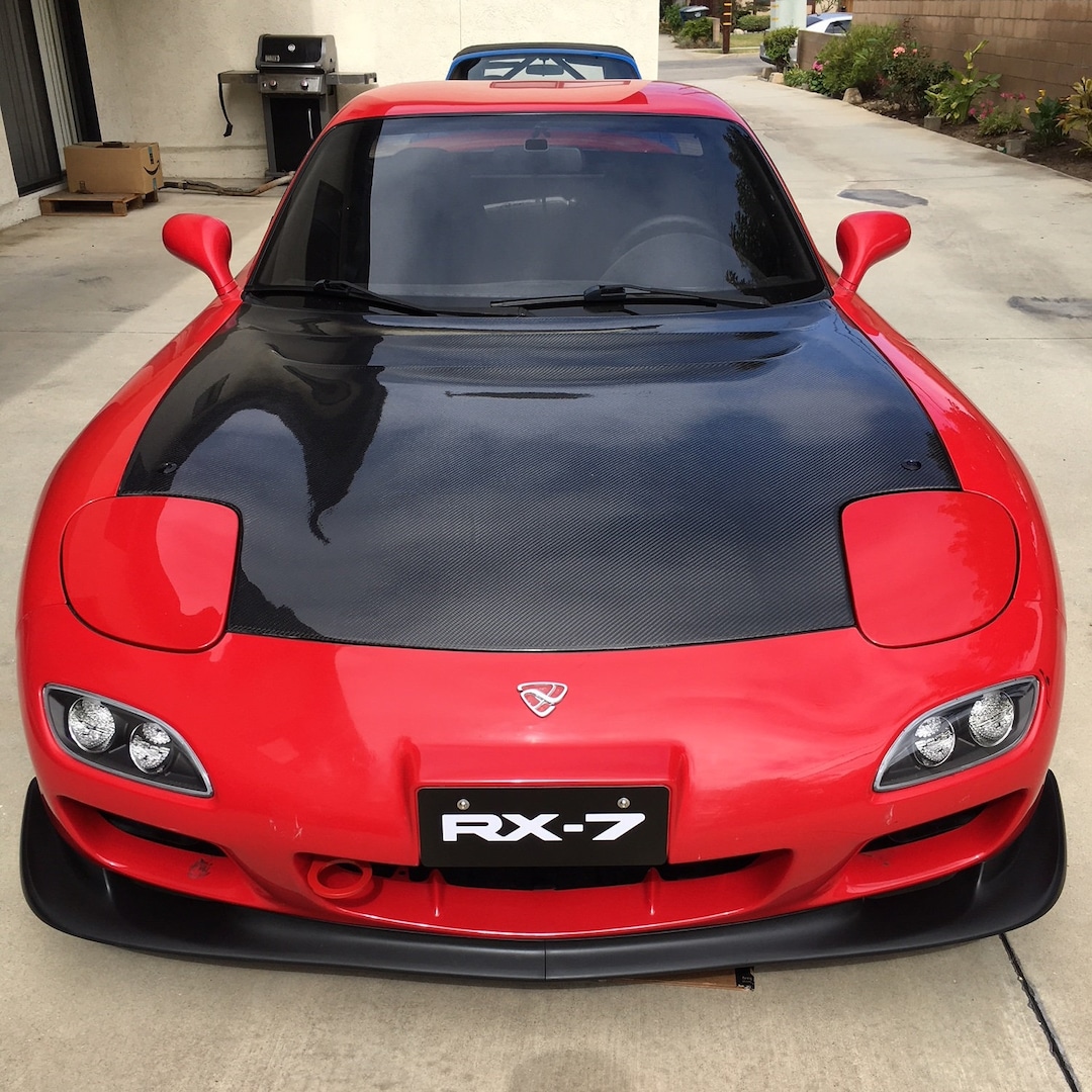 RX-7 Black or Carbon Fiber License Plate: JDM Mazda FD3S 99 Spec Bumper ...