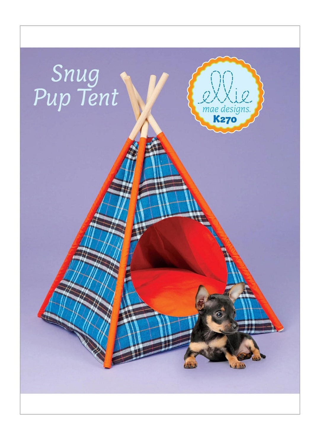 Snug Pup Tent and Pillow Paper Pattern by Ellie Mae Designs - Etsy