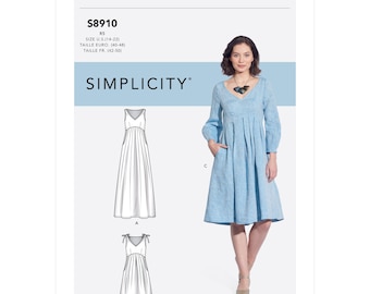 Misses Dress Simplicity Sewing Pattern S8910 - Etsy