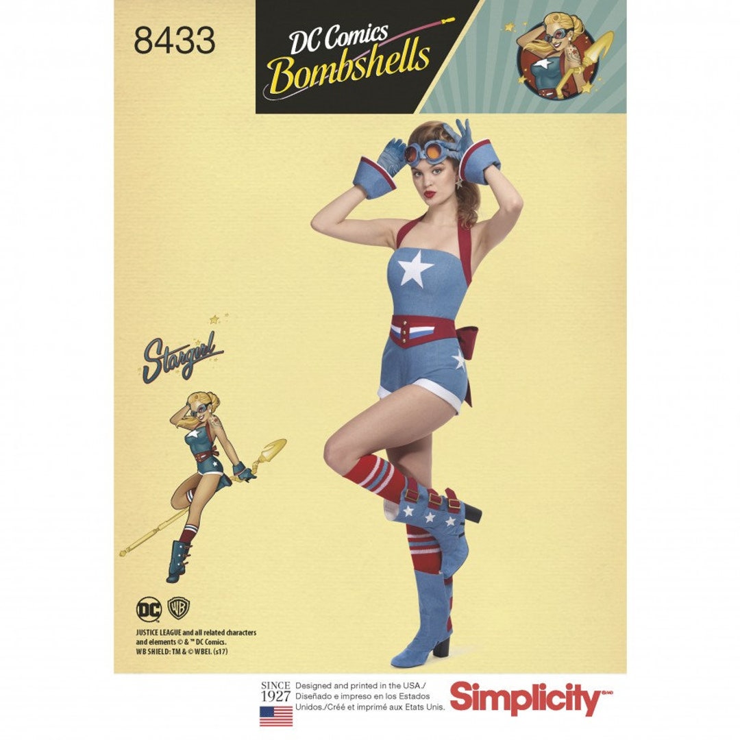 Simplicity 8433 Star Girl Bombshell Romper Play Suit Cosplay Costume ...