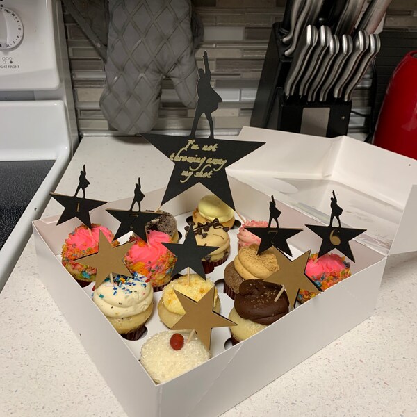 Hamilton Cupcake Toppers - Etsy