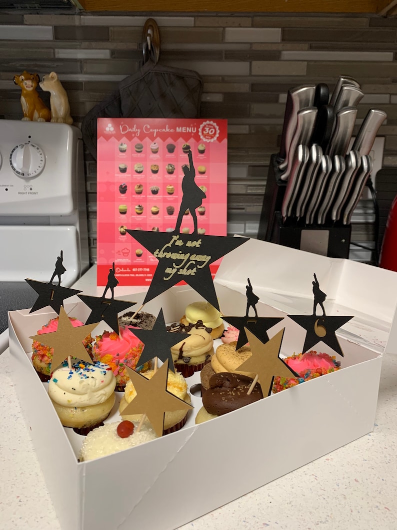 Hamilton Cupcake Toppers - Etsy