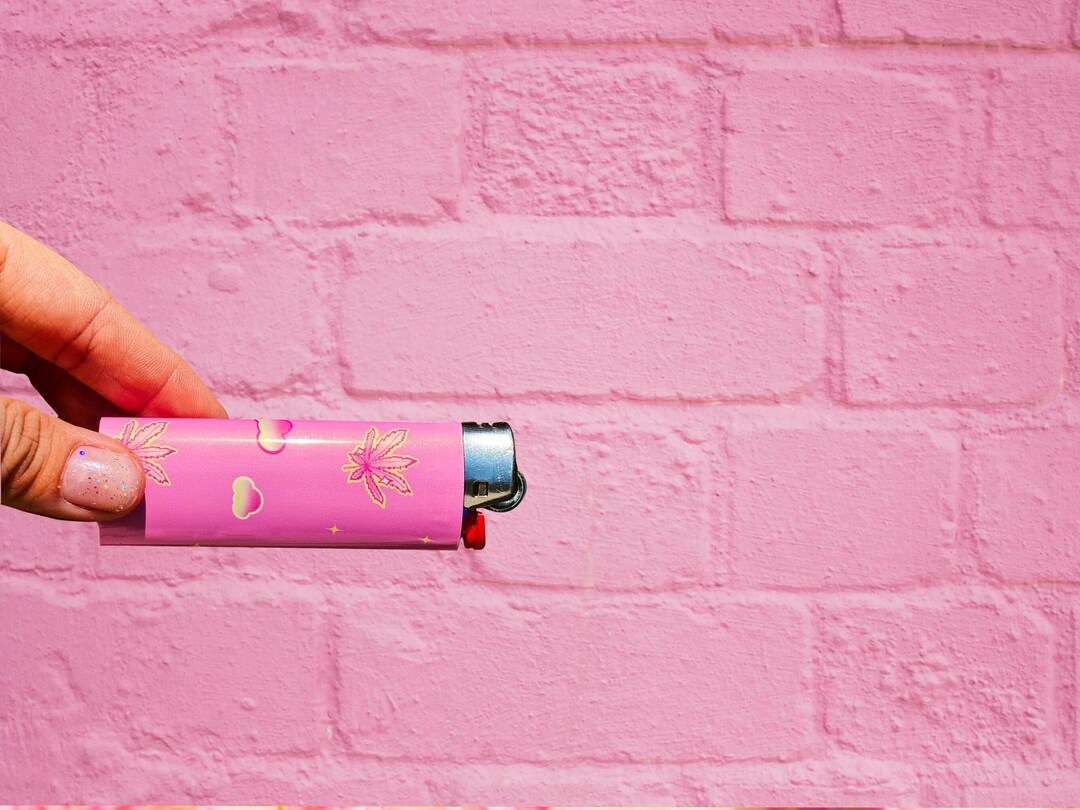 2 Pack Cute Pink Stoner Lighter Wraps Wrap Only Bic - Etsy