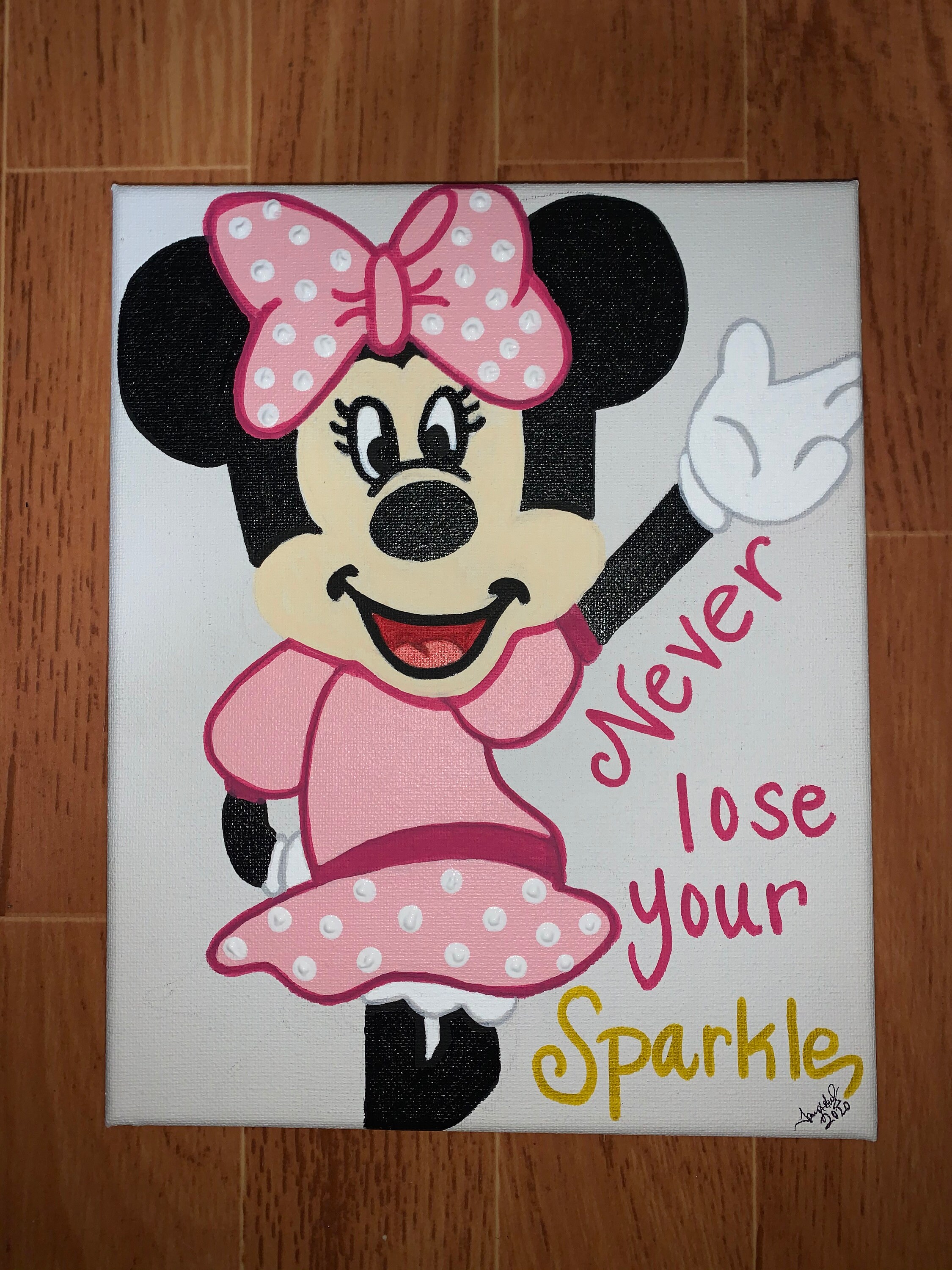 Minnie Mouse Painting - Etsy
