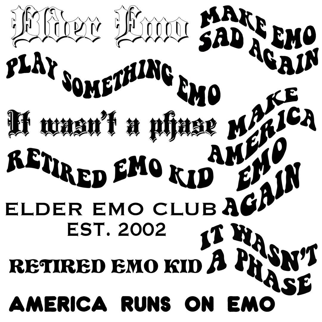 Emo Kid SVG Quote Bundle - Etsy