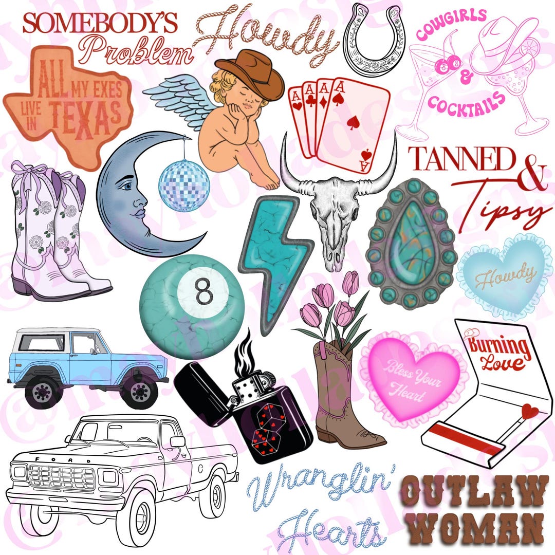 Western Punchy 50+ PNG/ SVG Bundle - Etsy