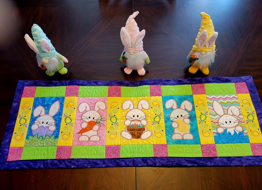 Easter Bunny Table Runner, Easter Home Decor, Easter Home and Living ...