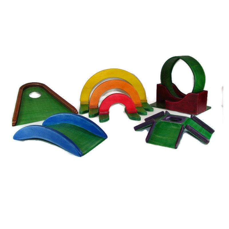 Golf Set Obstacles-bright Colours - Etsy