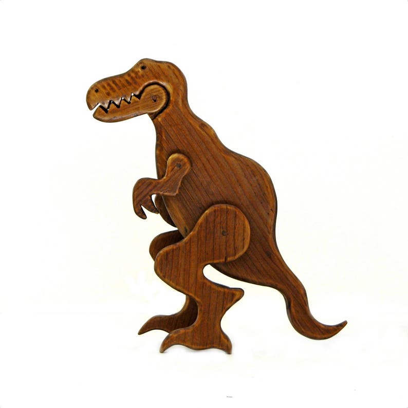 Wooden T-rex Dinosaur - Etsy