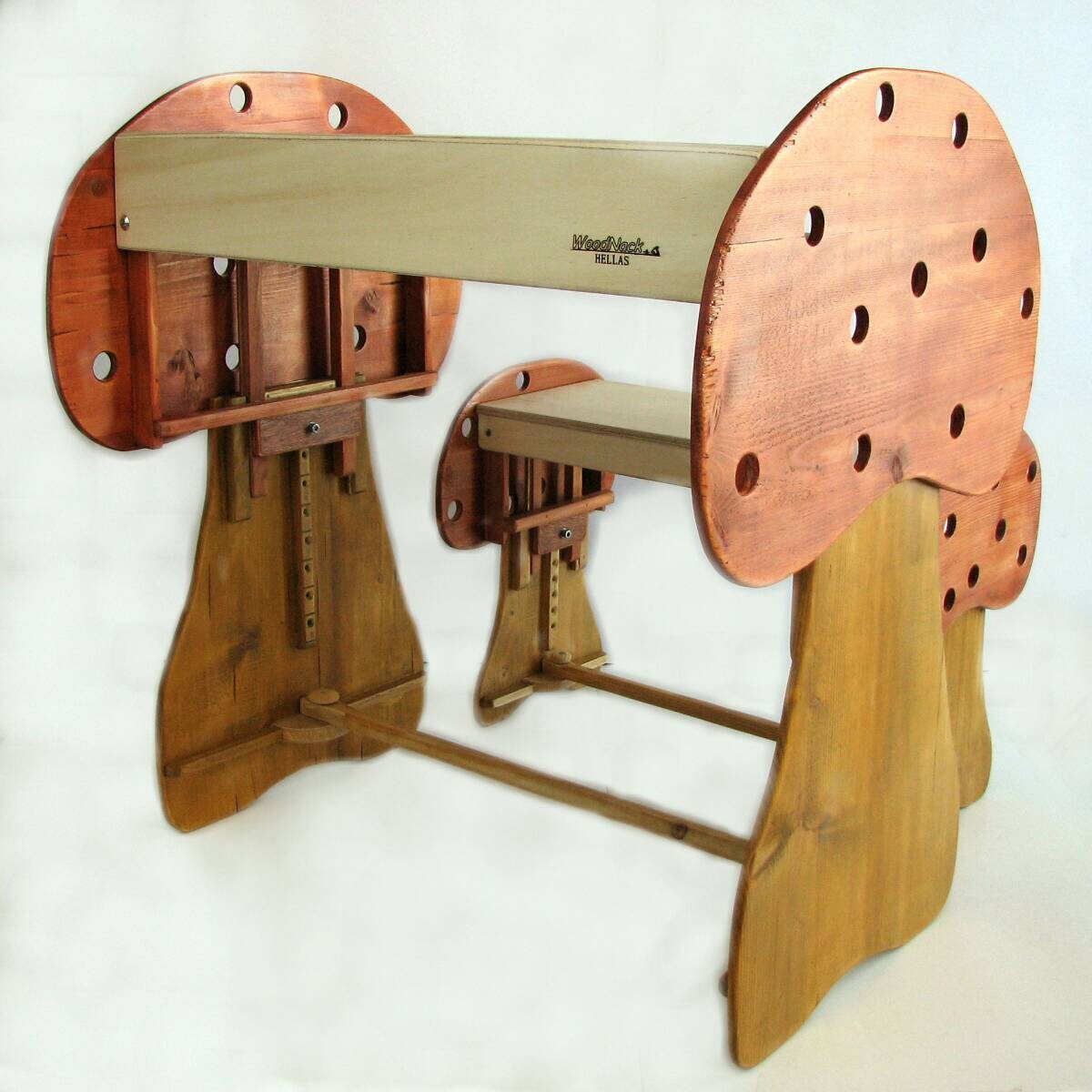 Wooden mushroom Desk With Bench - Etsy