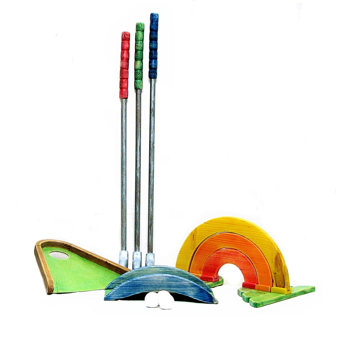 Wooden Mini Golf-basic Set - Etsy