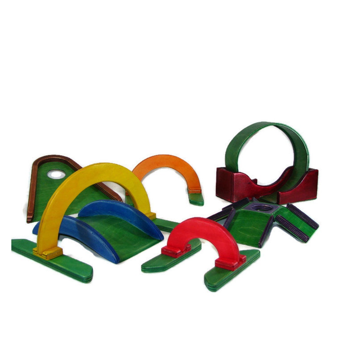 Golf Set Obstacles-bright Colours - Etsy
