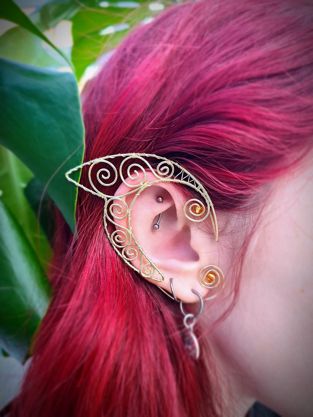 Golden Ear Cuffs, Faery Ears, Elven Ears, Faery Ear Cuffs, Elf Ears - Etsy