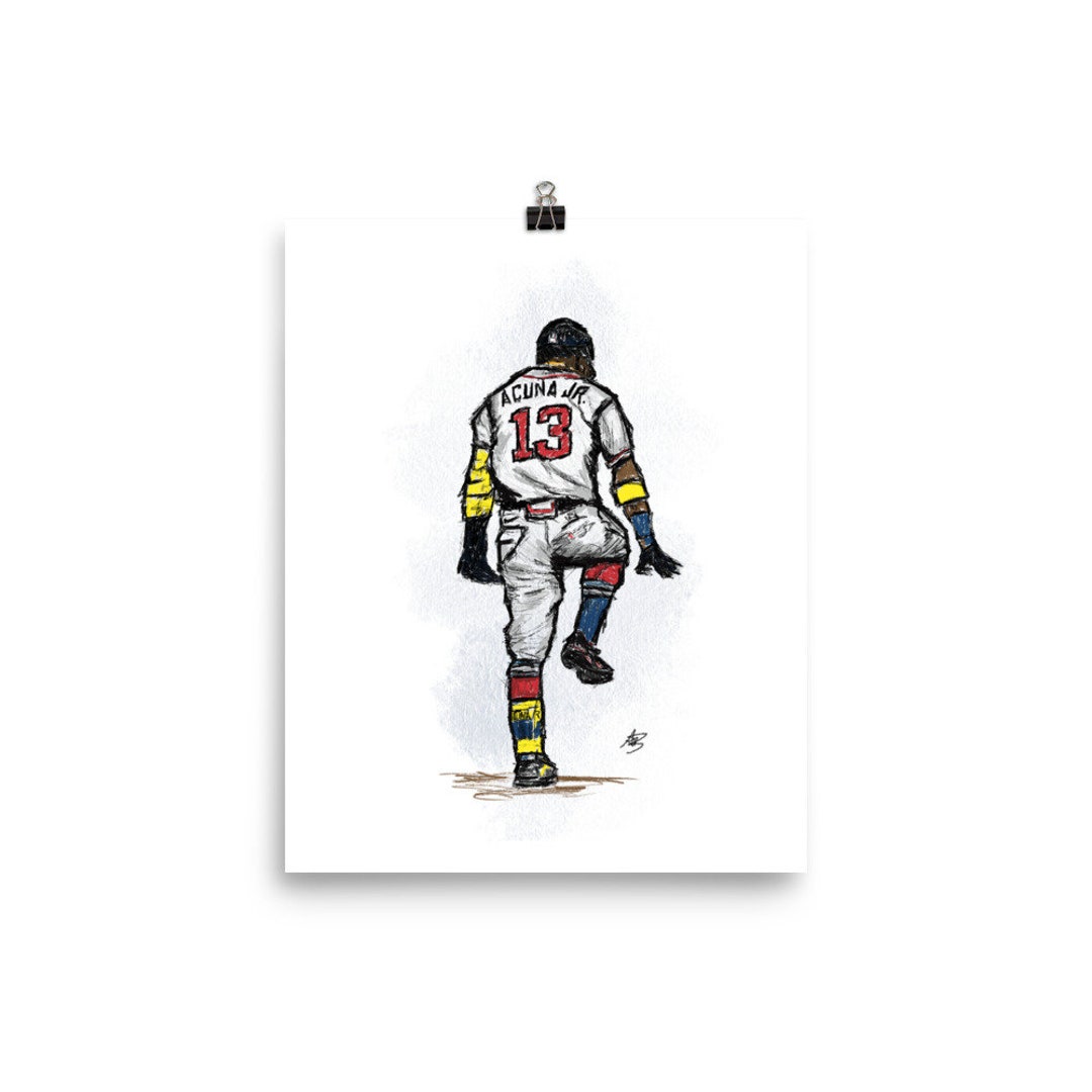Ronald Acuna Sketch 8x10 Print - Etsy