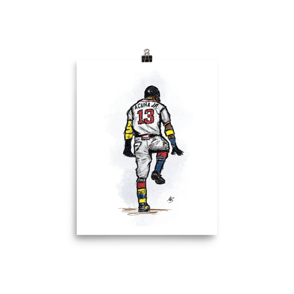 Ronald Acuna Sketch 8x10 Print - Etsy