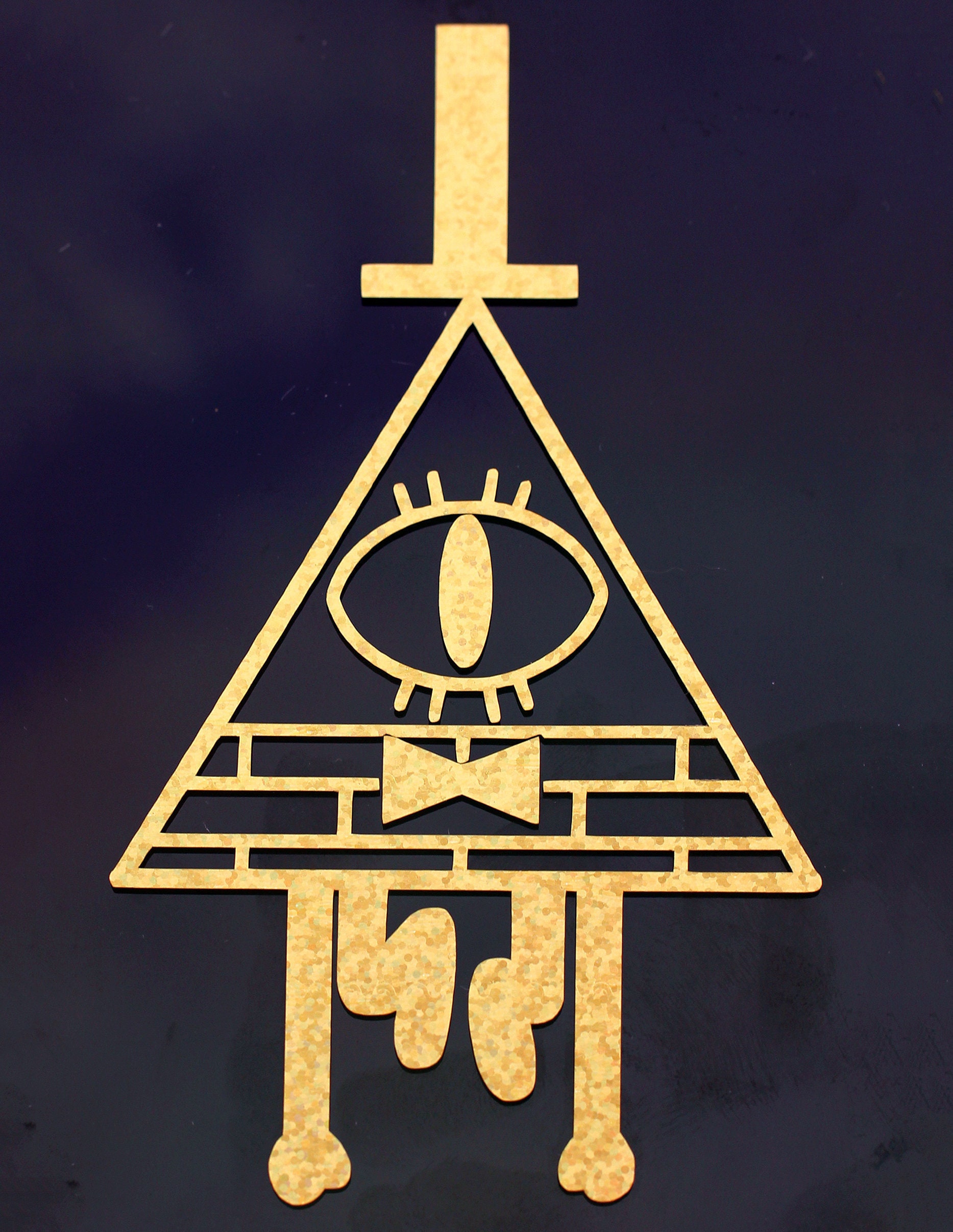 Papercraft Bill Cipher Gravity Falls vinyl sticker Paper, Party & Kids ...