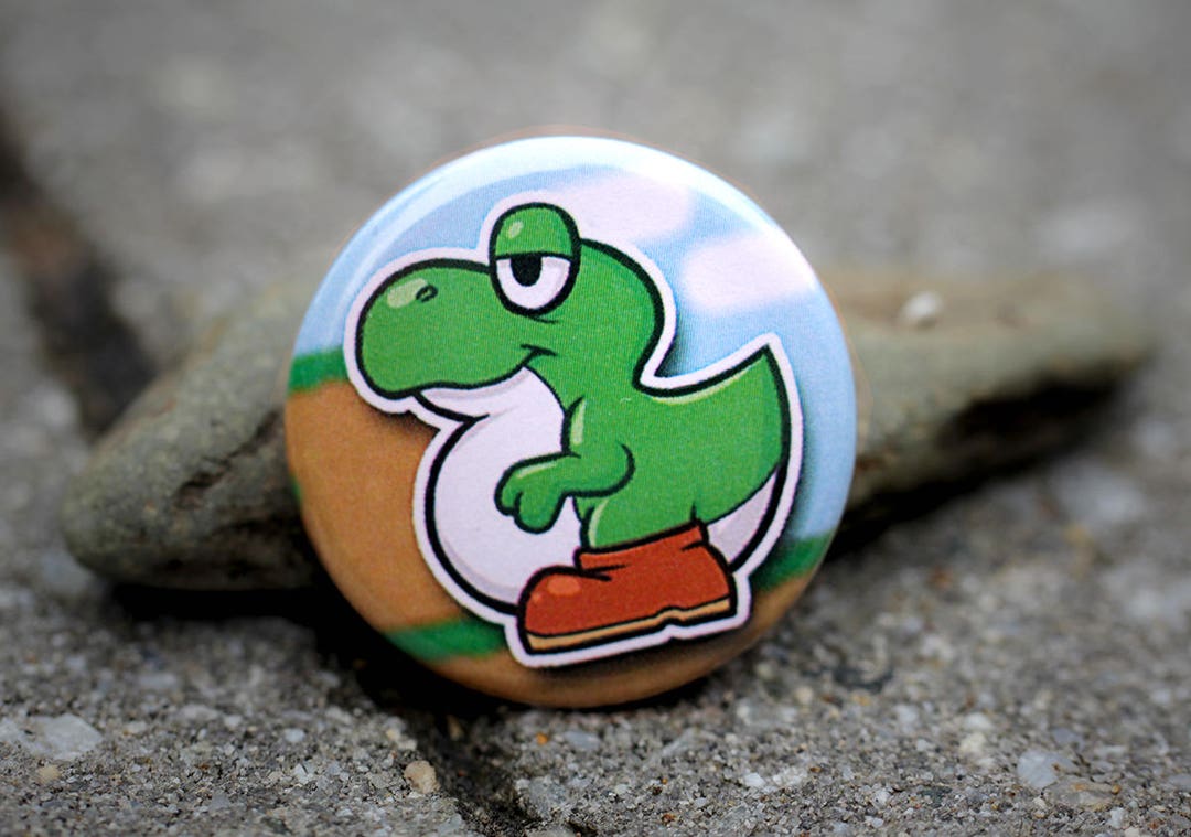 Baby Yoshi 1.25" Pinback Button (4 Colors Avaliable) - Etsy