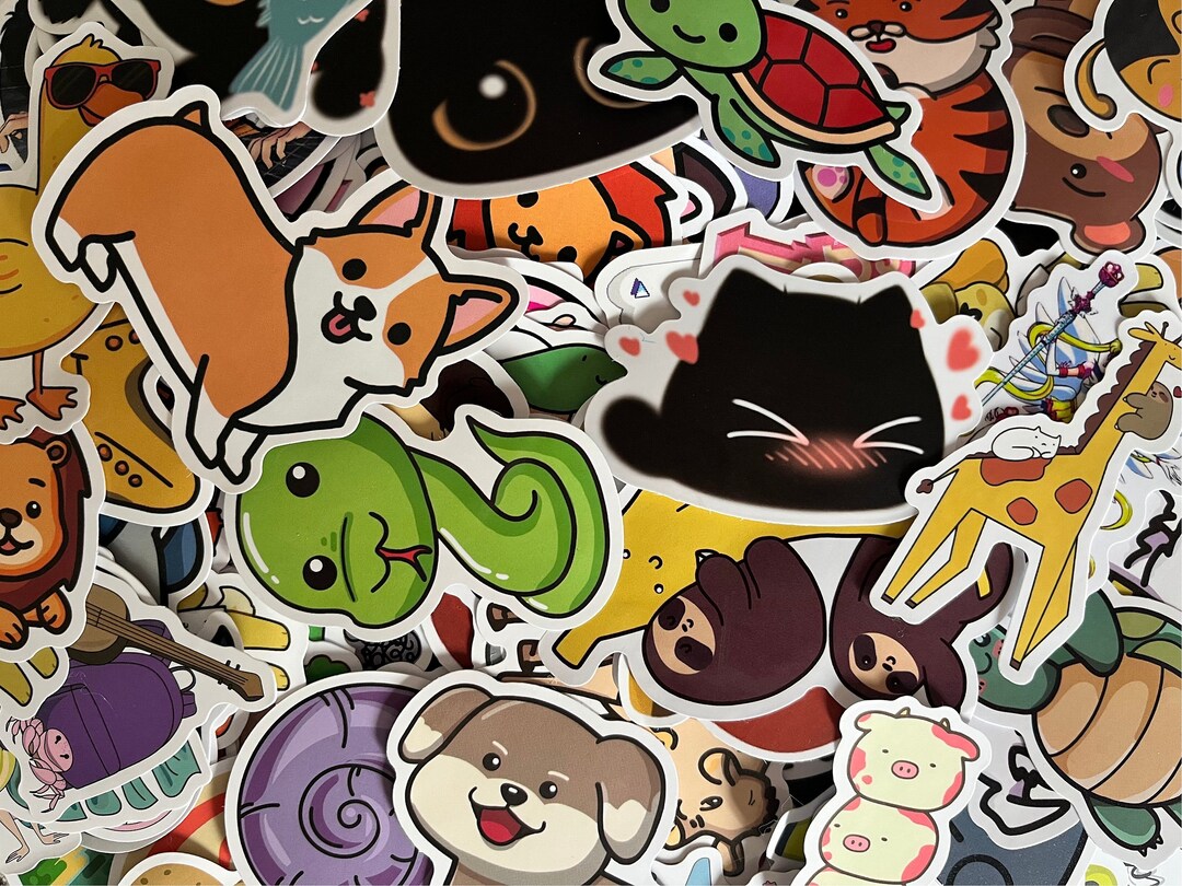 Mystery Sticker Packs, Craft Supplies, Laptop Decals, Card Making ...