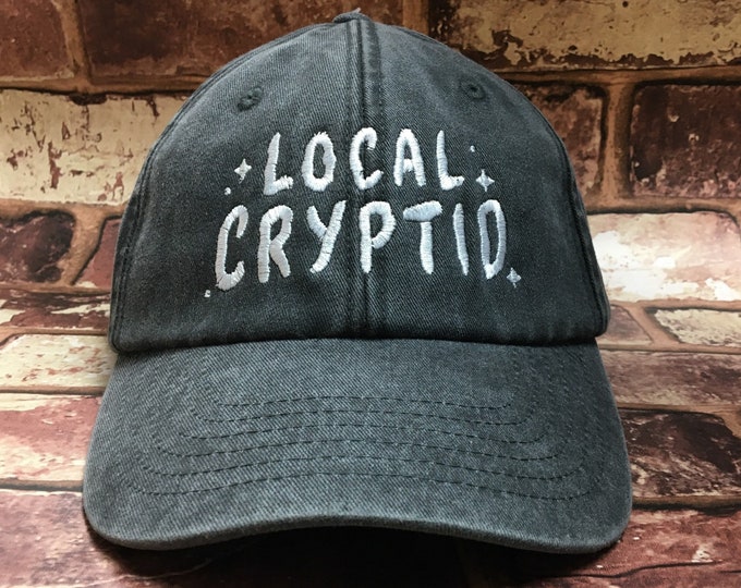 Local Cryptid Embroidered Cap - Etsy