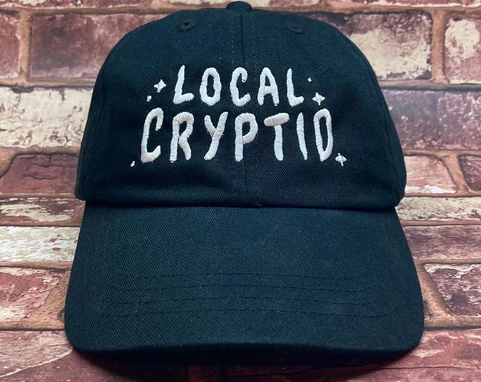 Local Cryptid Embroidered Cap - Etsy