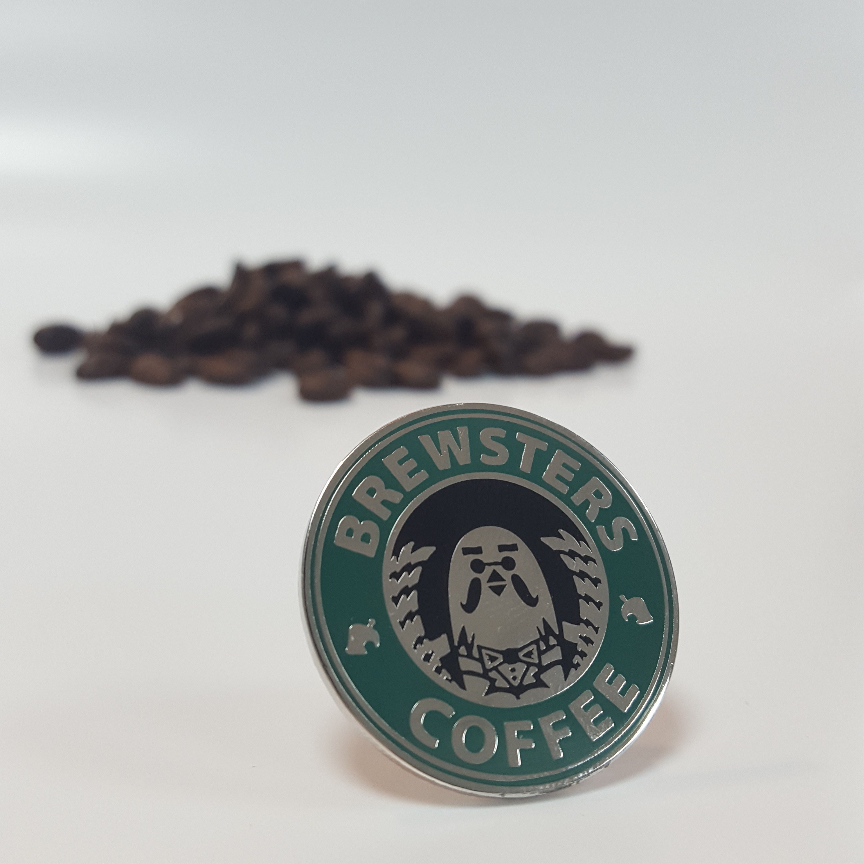 Brewsters Coffee Enamel Pin - Etsy UK