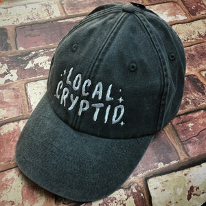 Local Cryptid Embroidered Cap - Etsy
