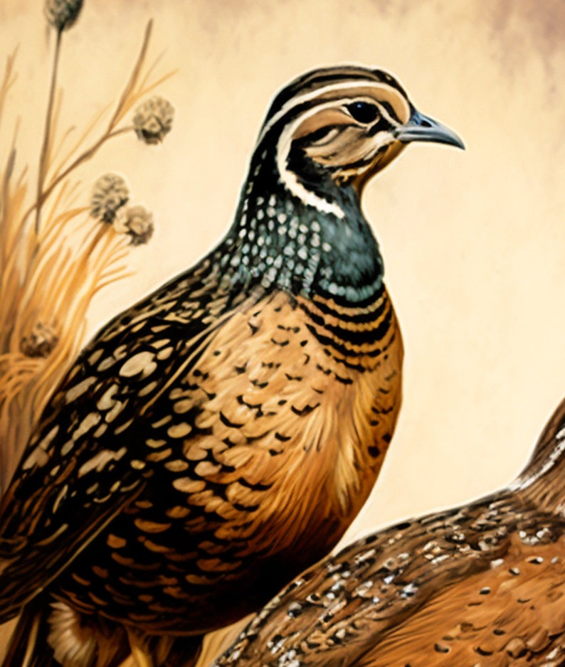 Vintage Quail Print | Game Bird Hunting Art (digital Download) - Etsy