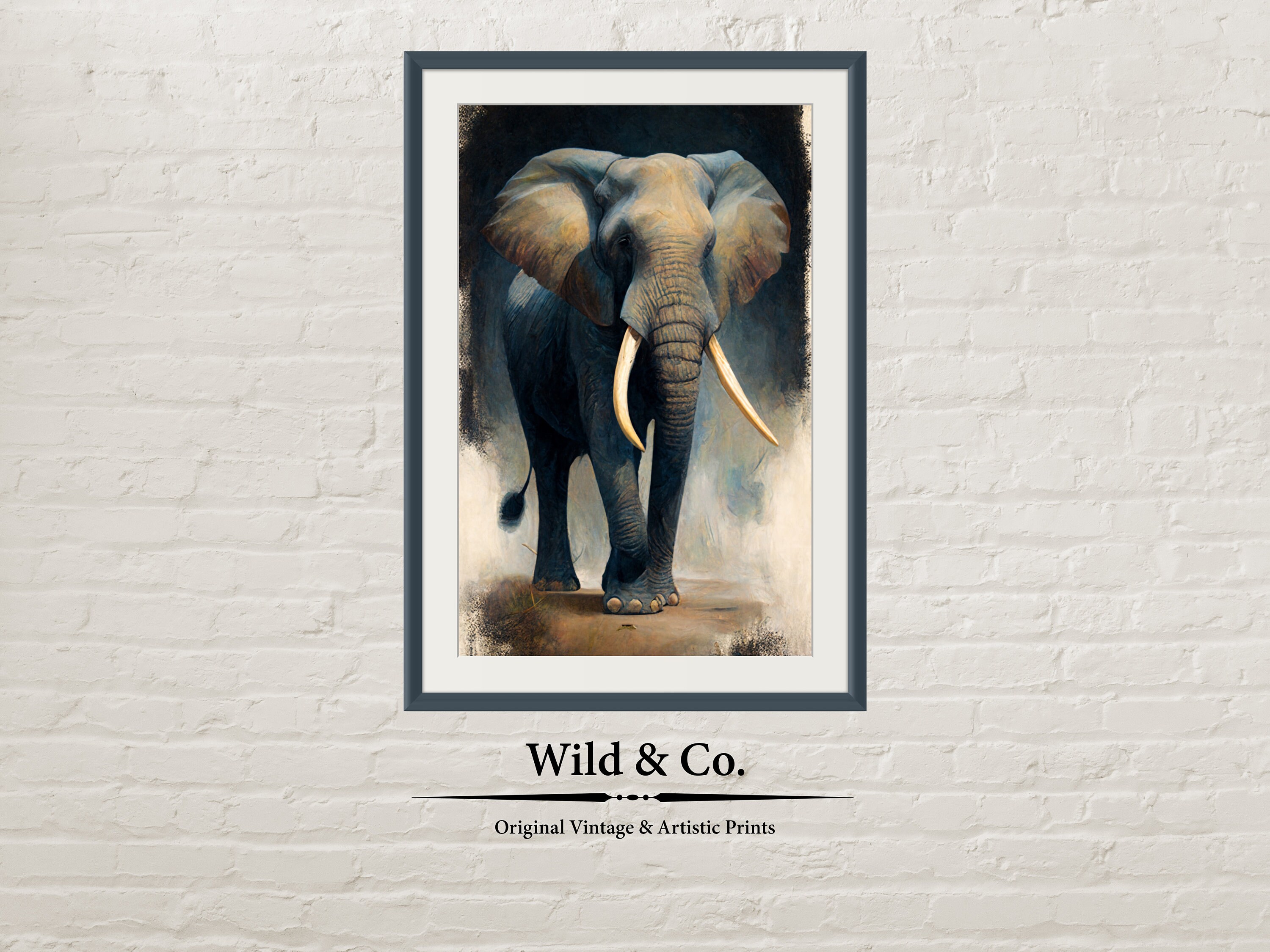 Vintage Elephant Art Print, Original Style Poster (digital Download) - Etsy