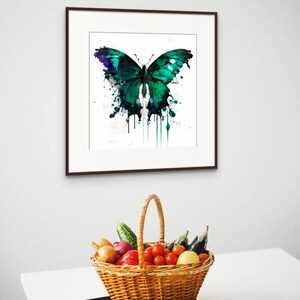 Gyotaku Style Butterfly Print, Spring Wall Decor (digital Download) - Etsy
