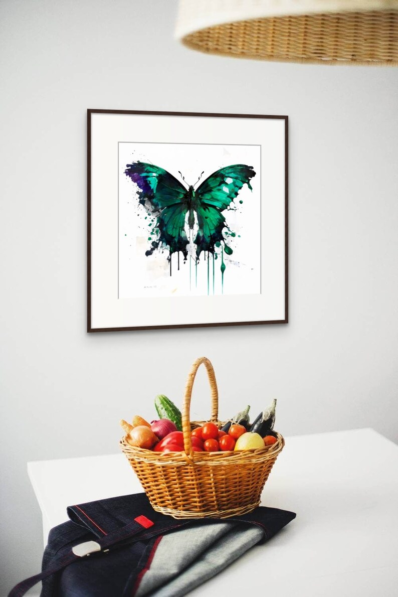 Gyotaku Style Butterfly Print, Spring Wall Decor (digital Download) - Etsy