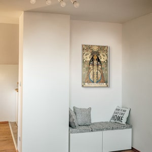 Native Woman Art Print | Art Nouveau Art | Mucha Print | Mucha Poster ...