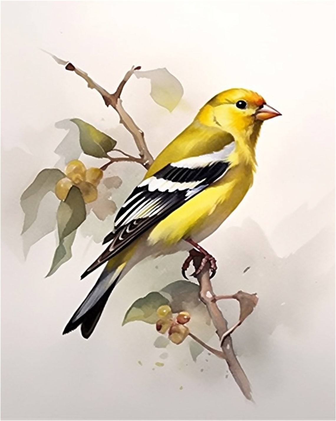 Watercolor Bird Art Print Watercolor Digital Print Avian Art Decor ...